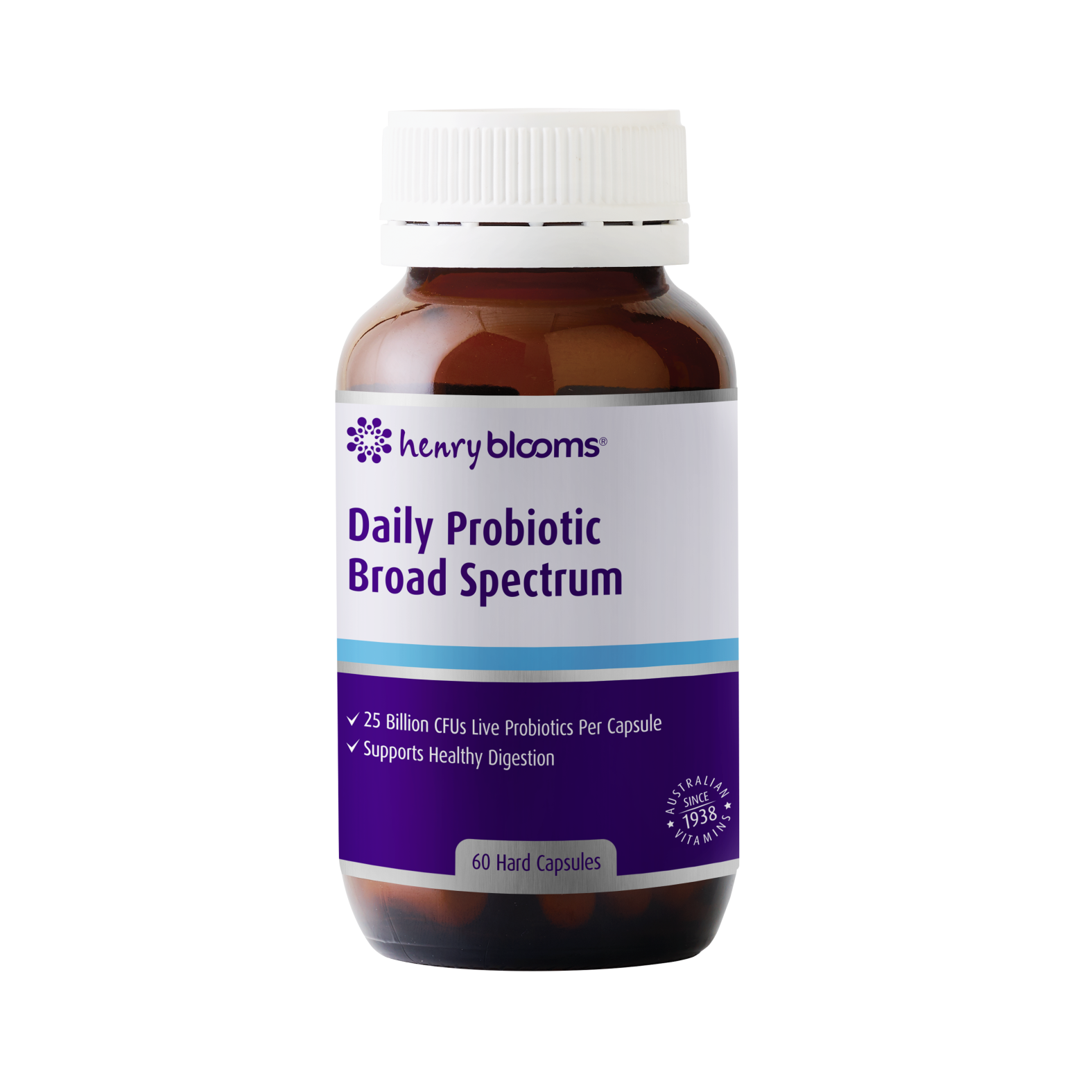Daily Probiotic Broad Spectrum 60 capsules – Henry Blooms