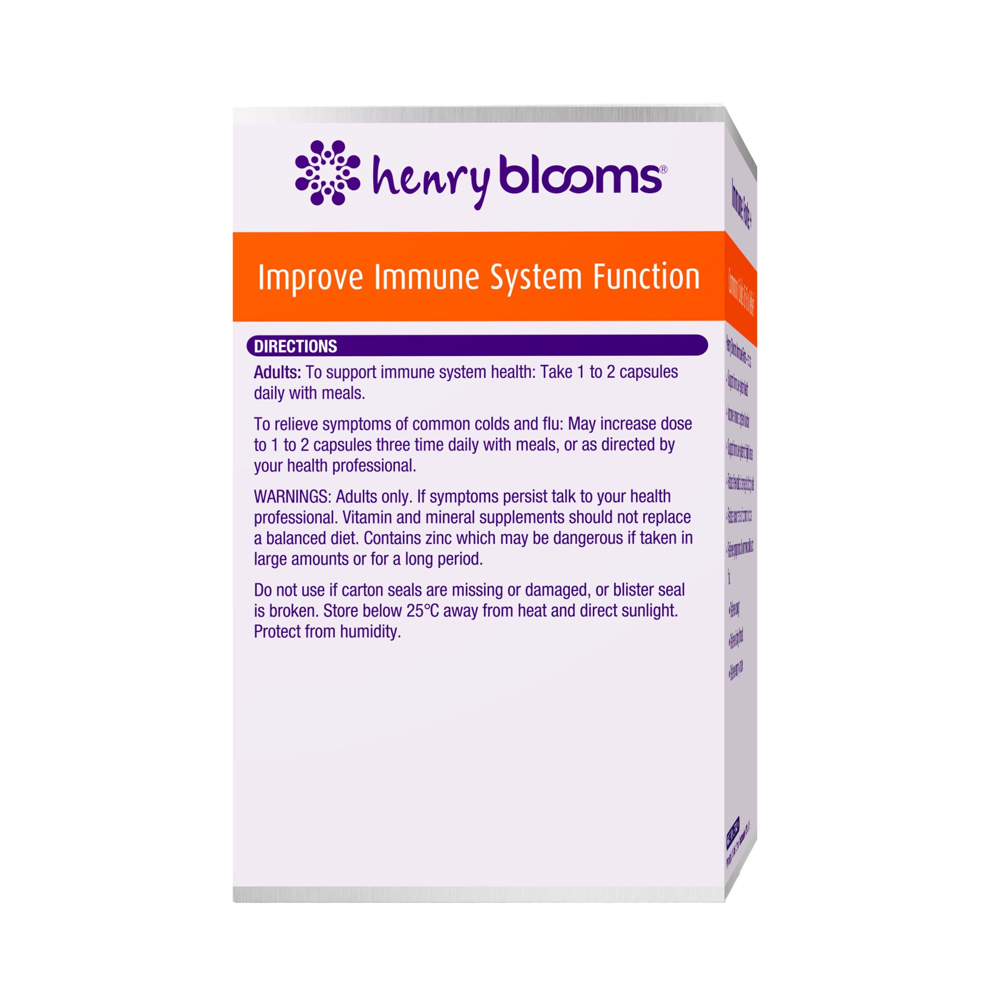 Immune Forte + 60 vegetarian capsules – Henry Blooms