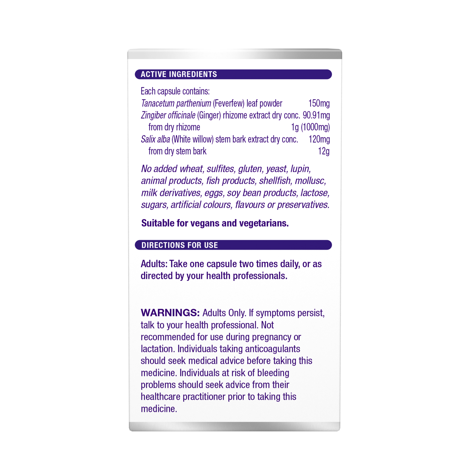 MigraEase 60 Hard capsules – Henry Blooms