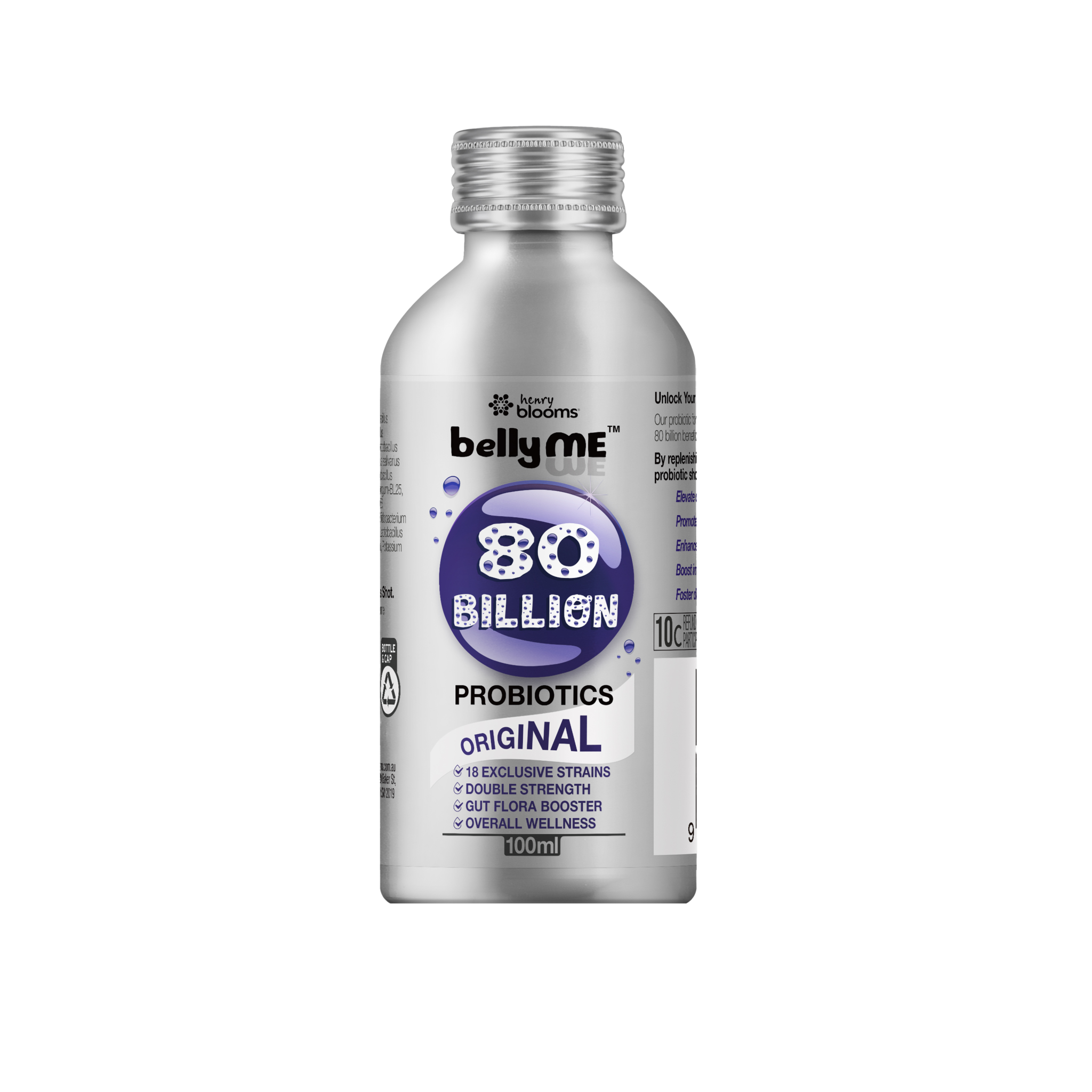 Henry Blooms bellyME Probiotic Drink 40 billion 100ml – Henry Blooms