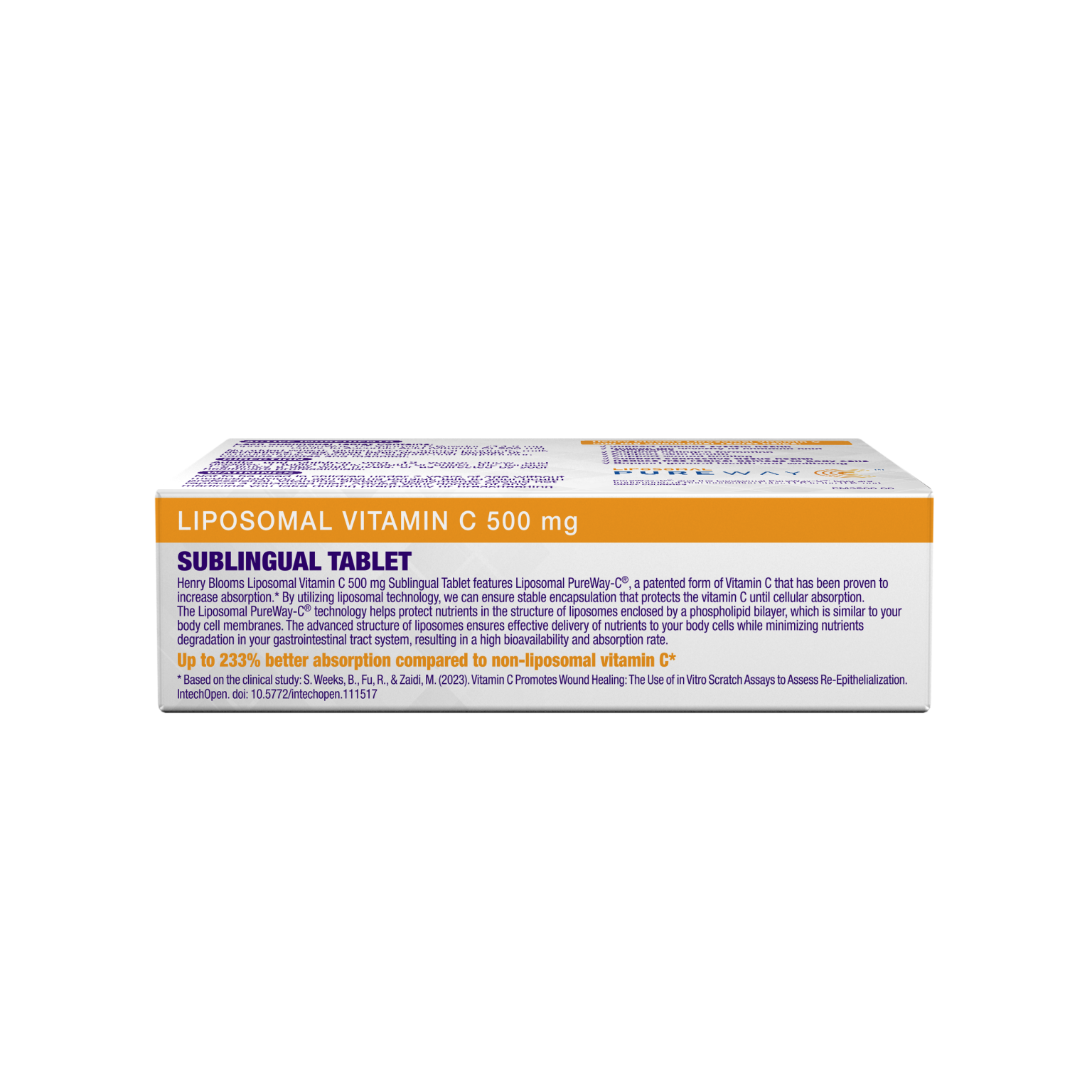 HB Liposomal Vitamin C 500mg Sublingual Tablet 30s – Henry Blooms